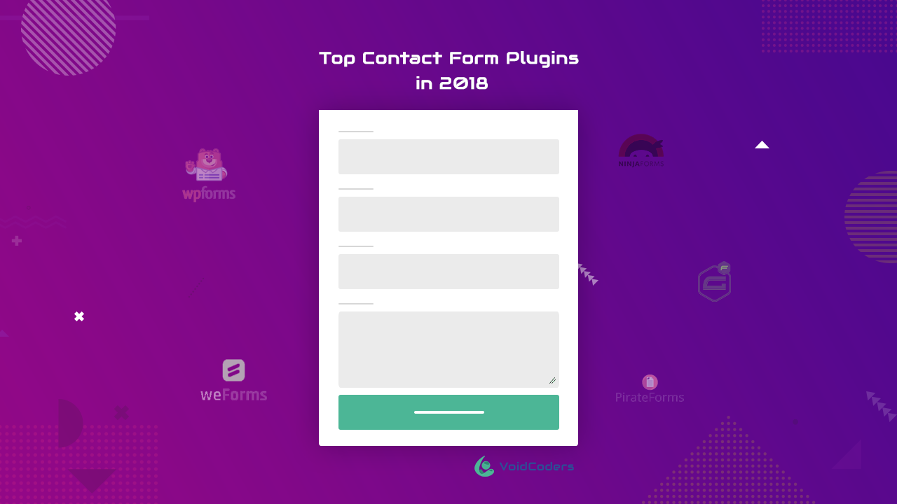 Top WordPress Contact Form Plugins In 2018 VoidCoders
